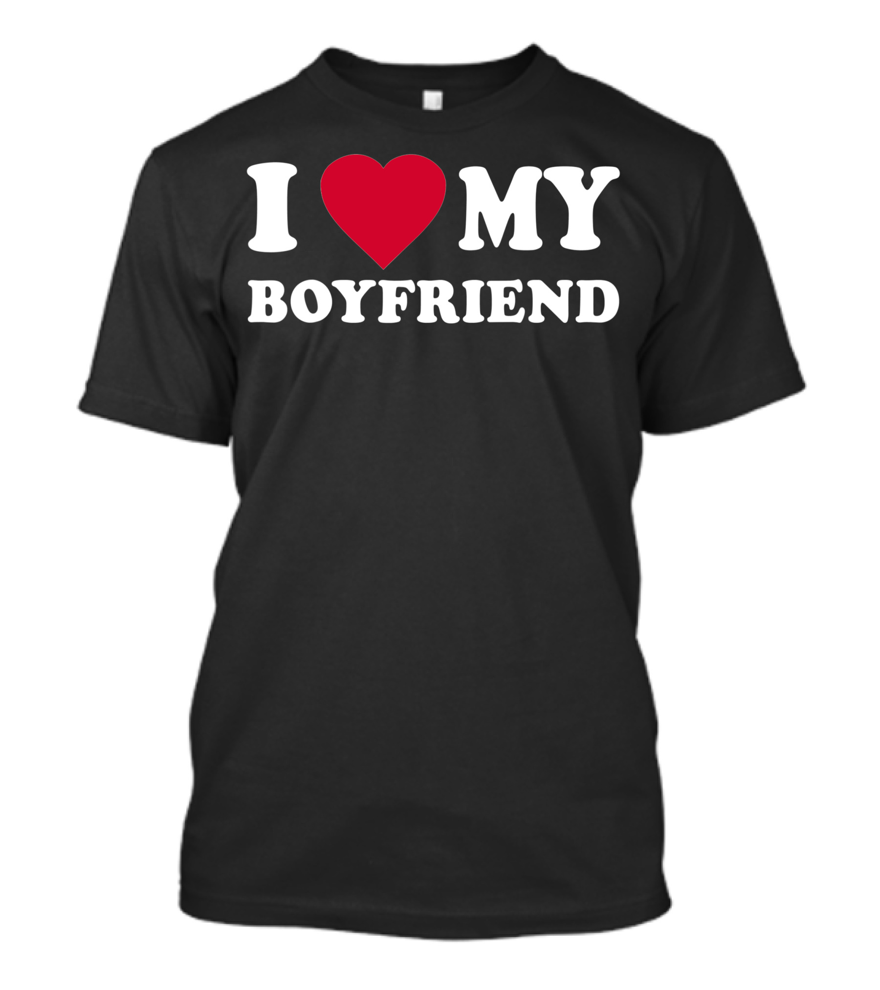 I Love My Boyfriend Heart T-Shirt