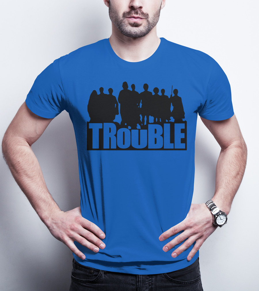 TROUBLE Silhouettes Ensemble T-Shirt