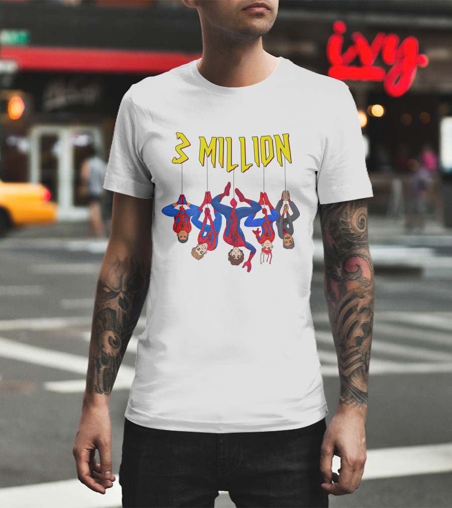 3 Million Subscribers Spider Suit T-Shirt