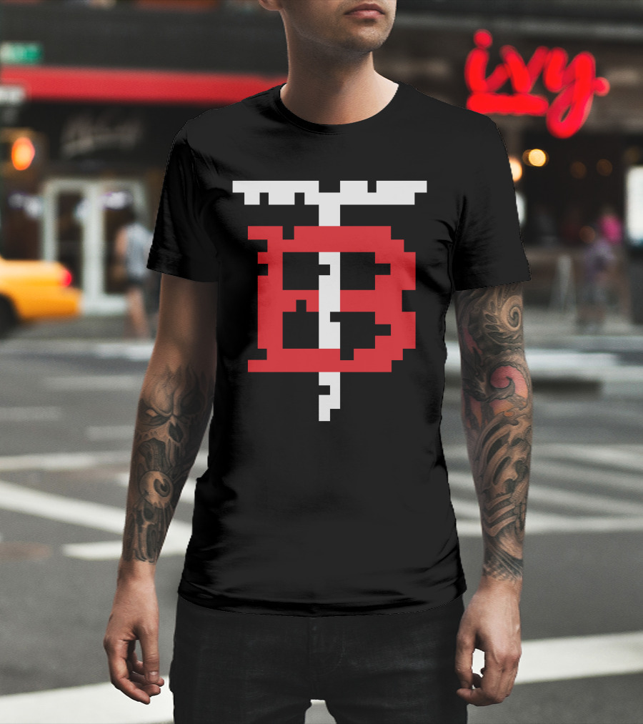 Good Game Black Tfb Block Pixelated T-Shirt