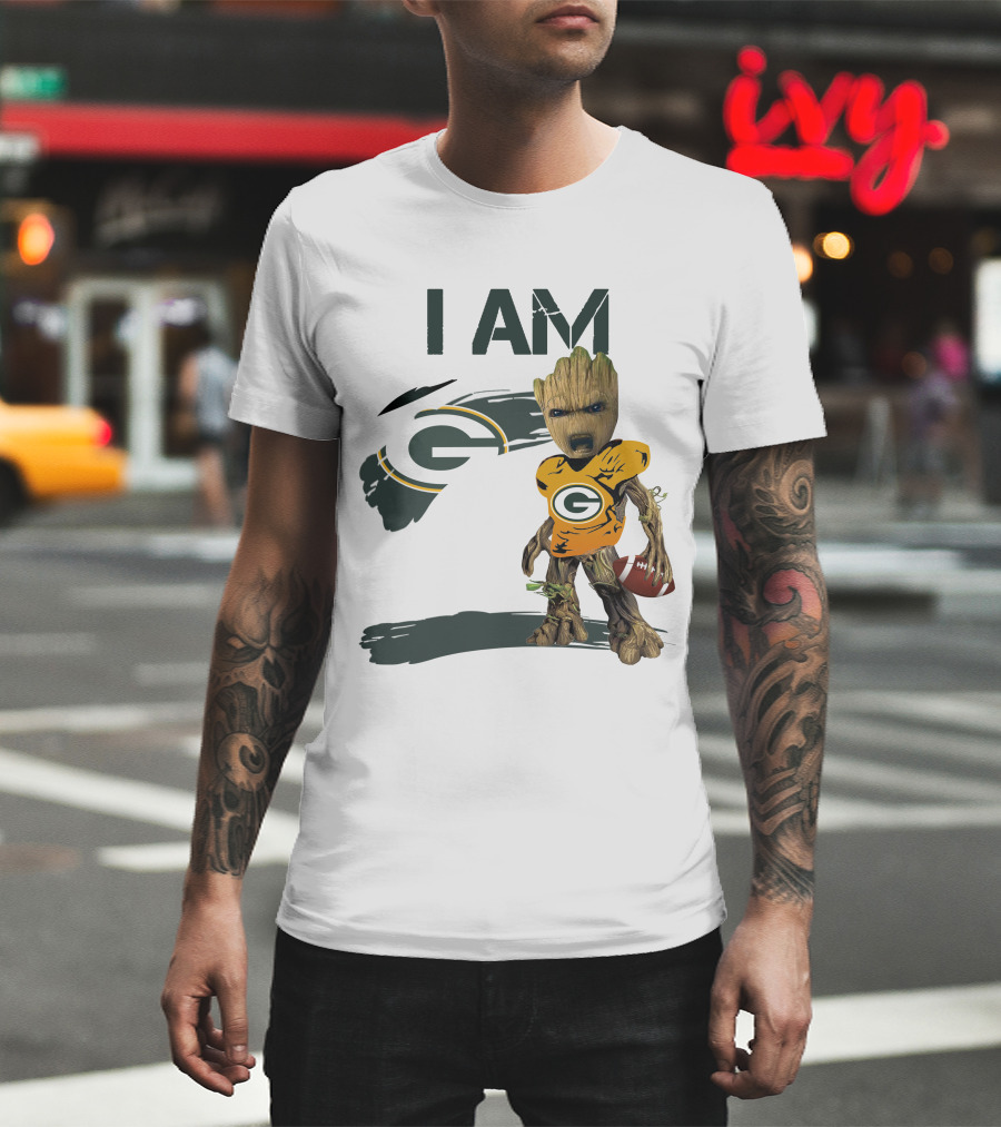 I Am Groot Green Bay Packers Football T-Shirt