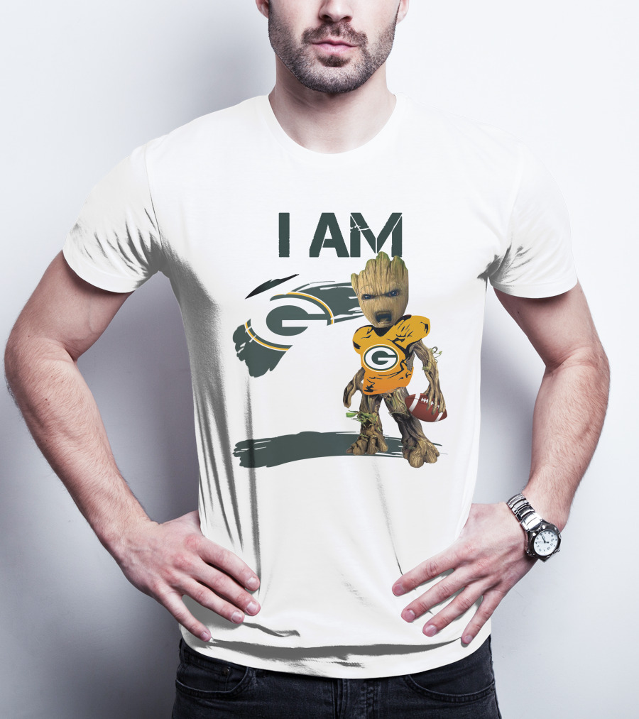 I Am Groot Green Bay Packers Football T-Shirt