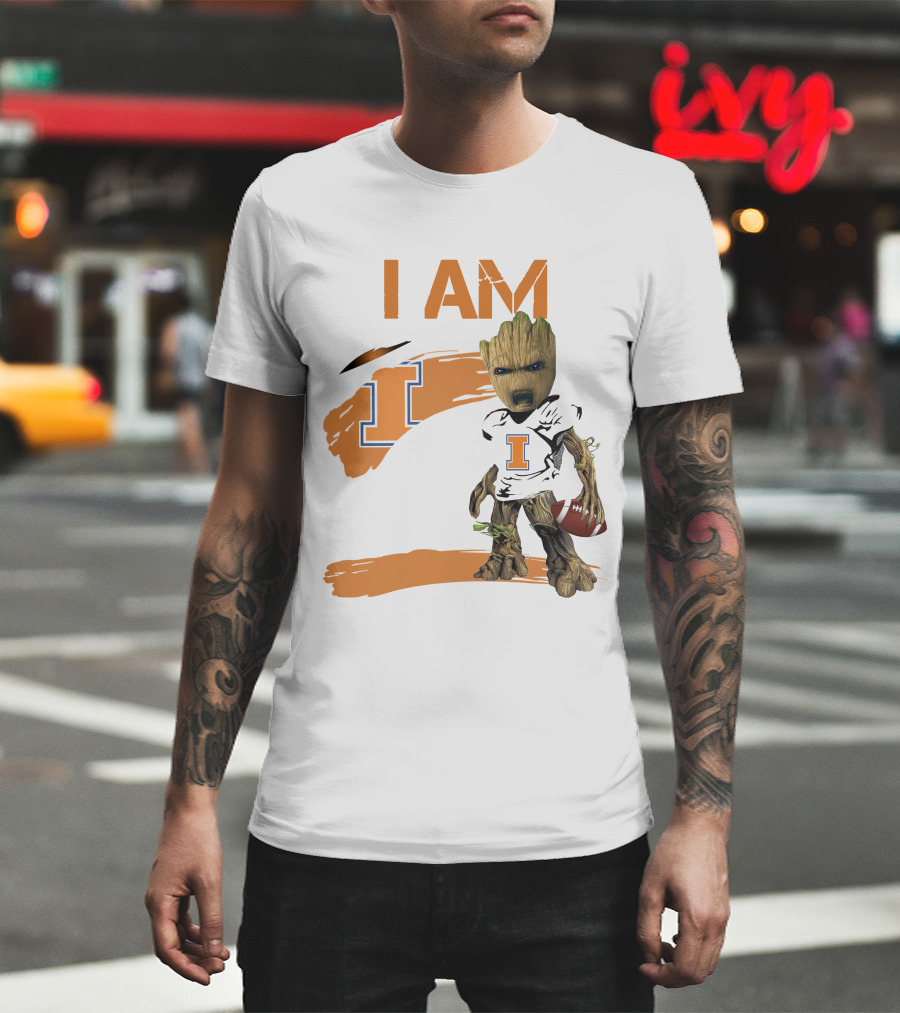 I Am Illinois Football Groot T-Shirt