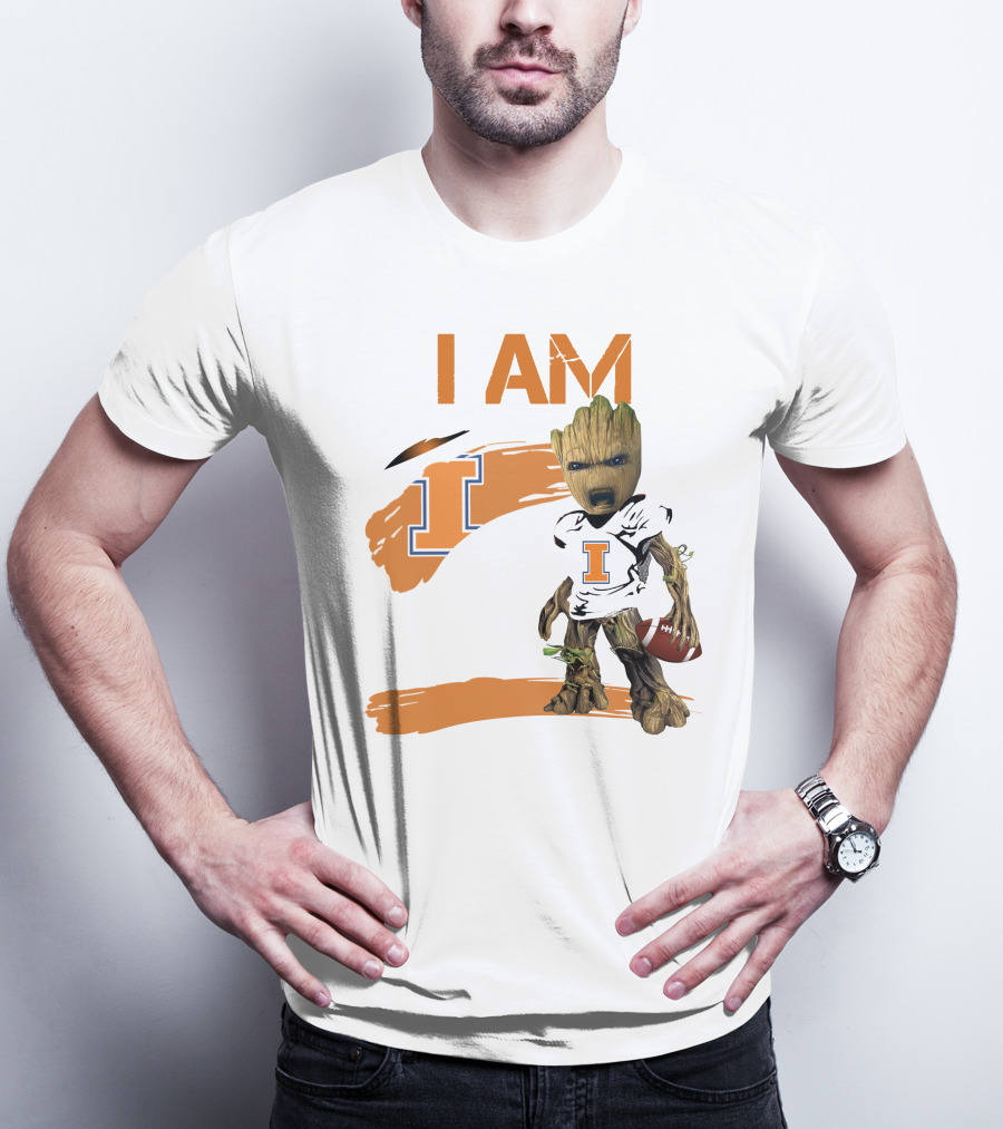 I Am Illinois Football Groot T-Shirt