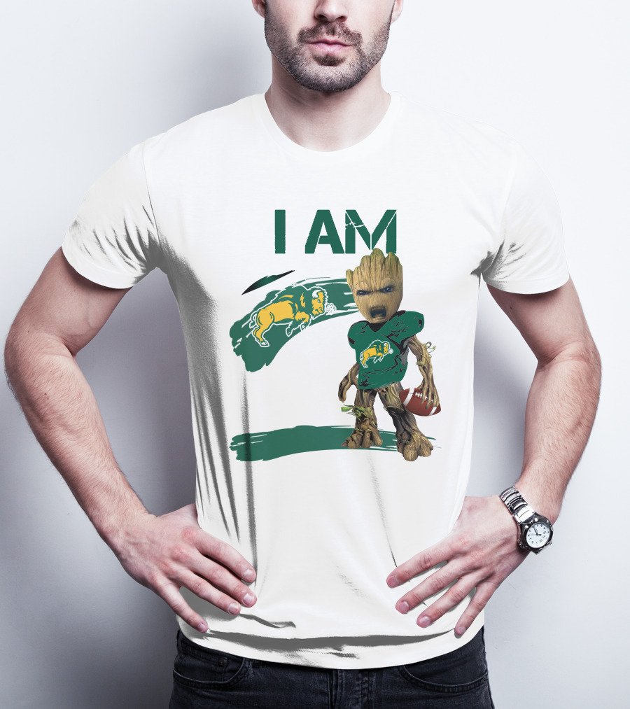 I AM North Dakota State Bison Football Groot T-Shirt