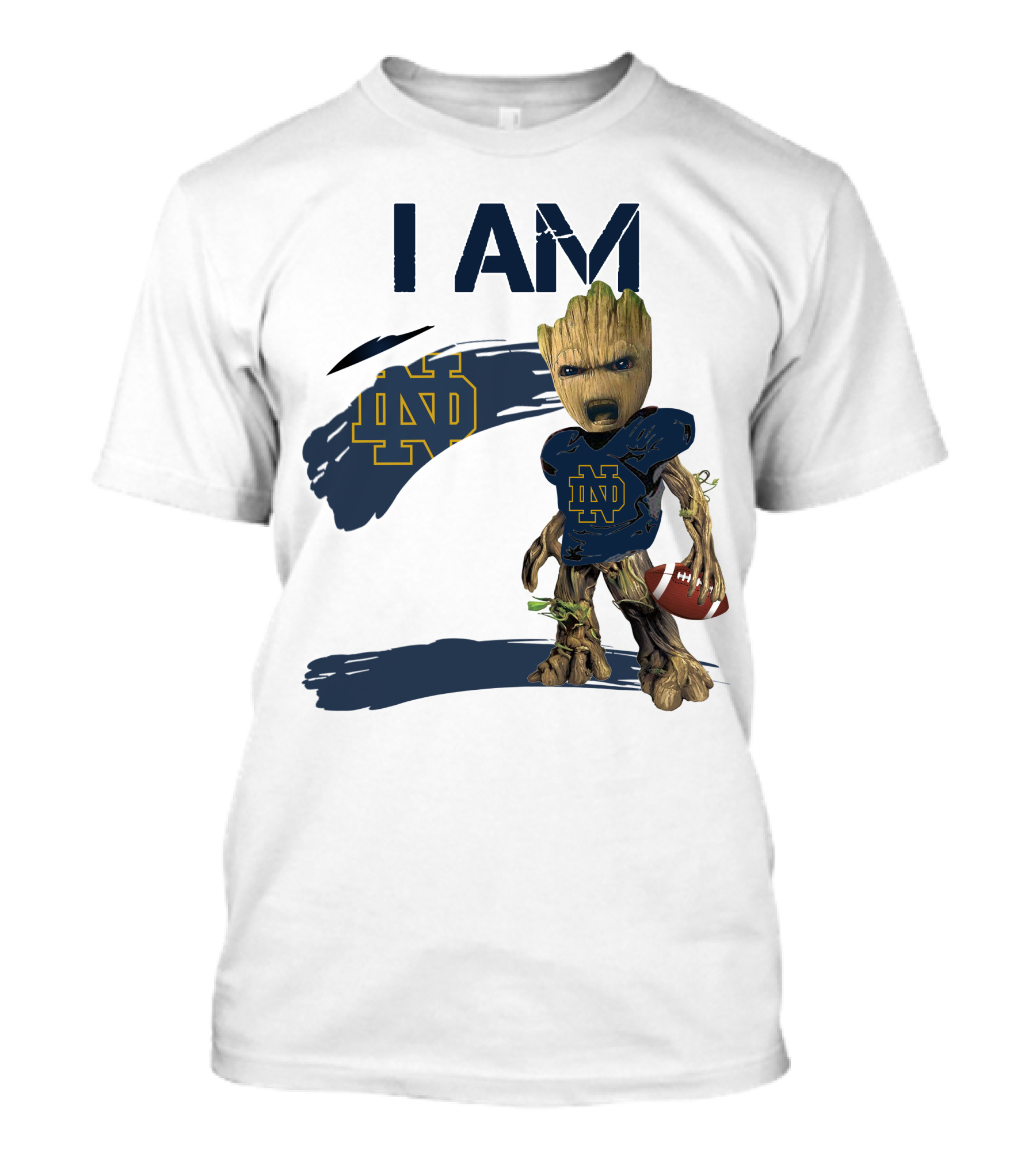 I AM Notre Dame ND Football Groot T-Shirt