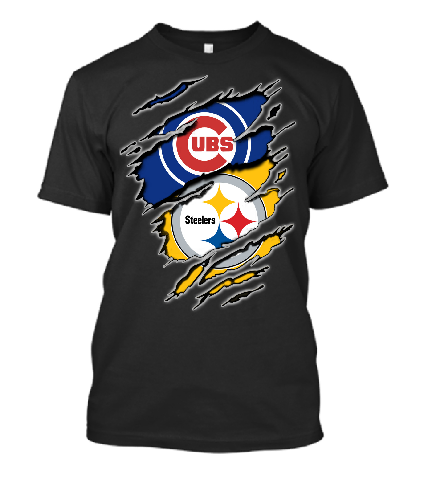 Steelers Cubs Logo Mashup T-Shirt