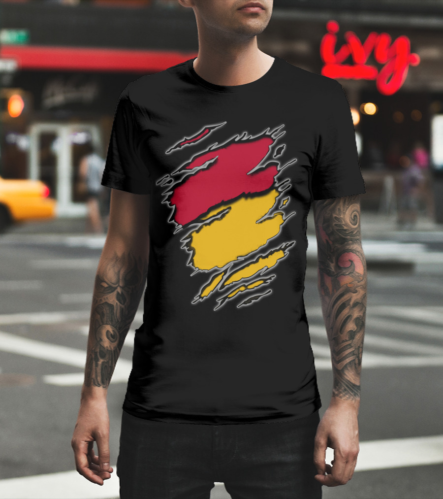 Steelers Redsox17 Dual Color Rip T-Shirt