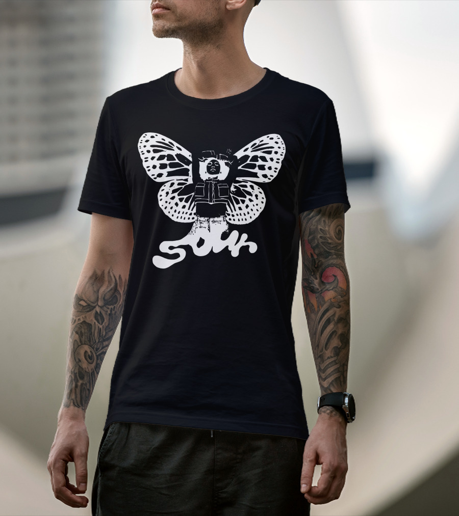 Sour Butterfly Grunge Wings Fusion T-Shirt