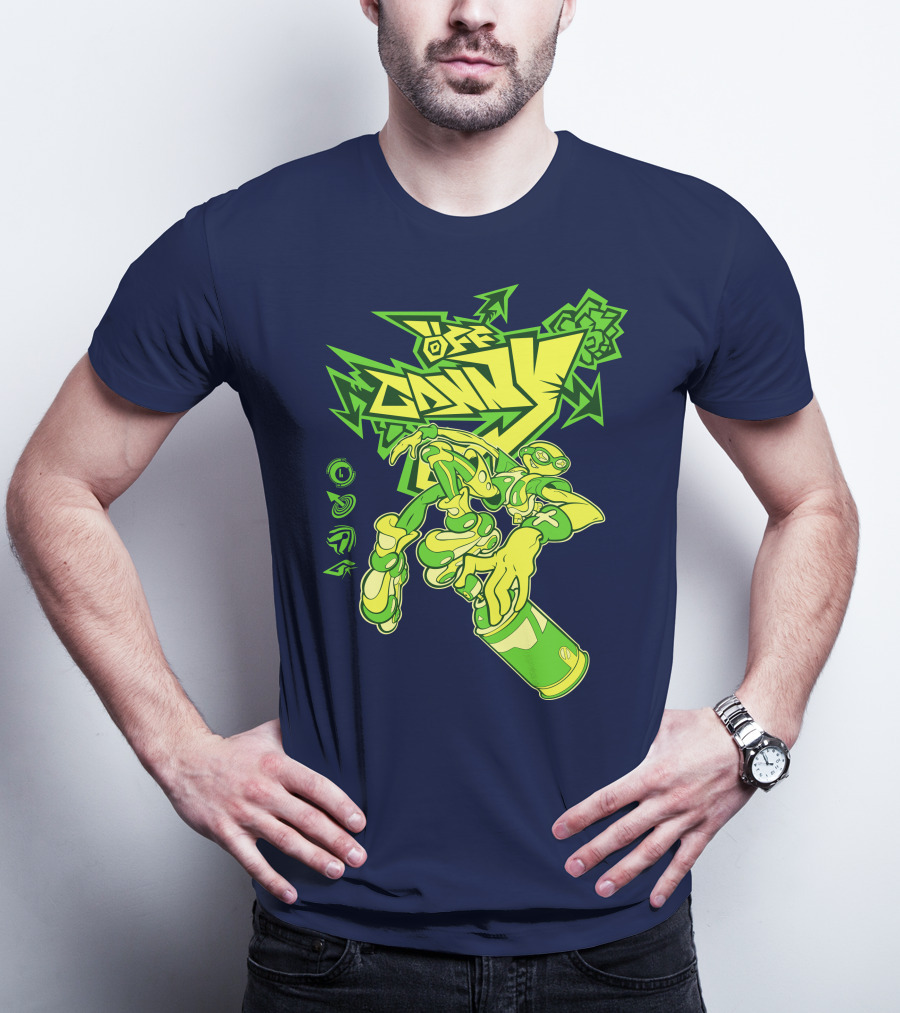 OFFCANNY New Merch Street Art Robot Graffiti T-Shirt