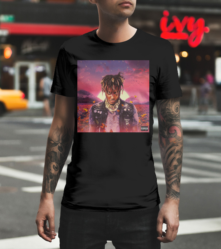 Juice Wrld Legends Never Die Album Cover Parental Advisory T-Shirt