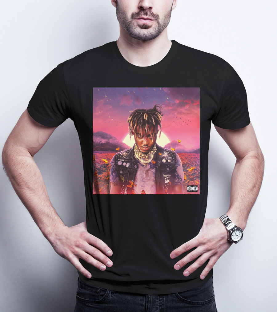 Juice Wrld Legends Never Die Album Cover Parental Advisory T-Shirt