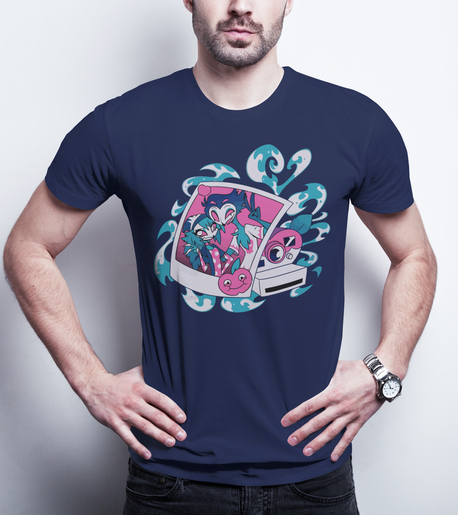 Vivziepop Store Polaroid Camera And Character T-Shirt