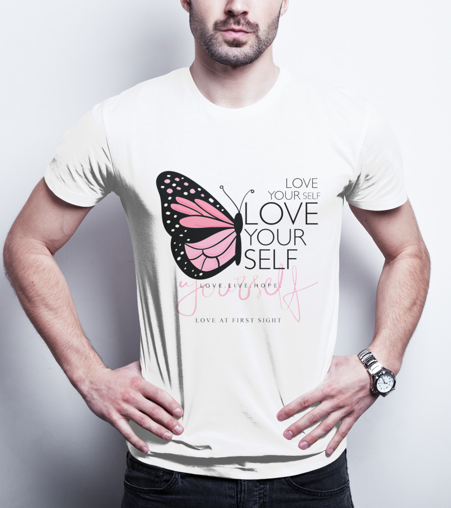 LOVE YOURSELF LOVE YOUR SELF Love Live Hope LOVE AT FIRST SIGHT T-Shirt