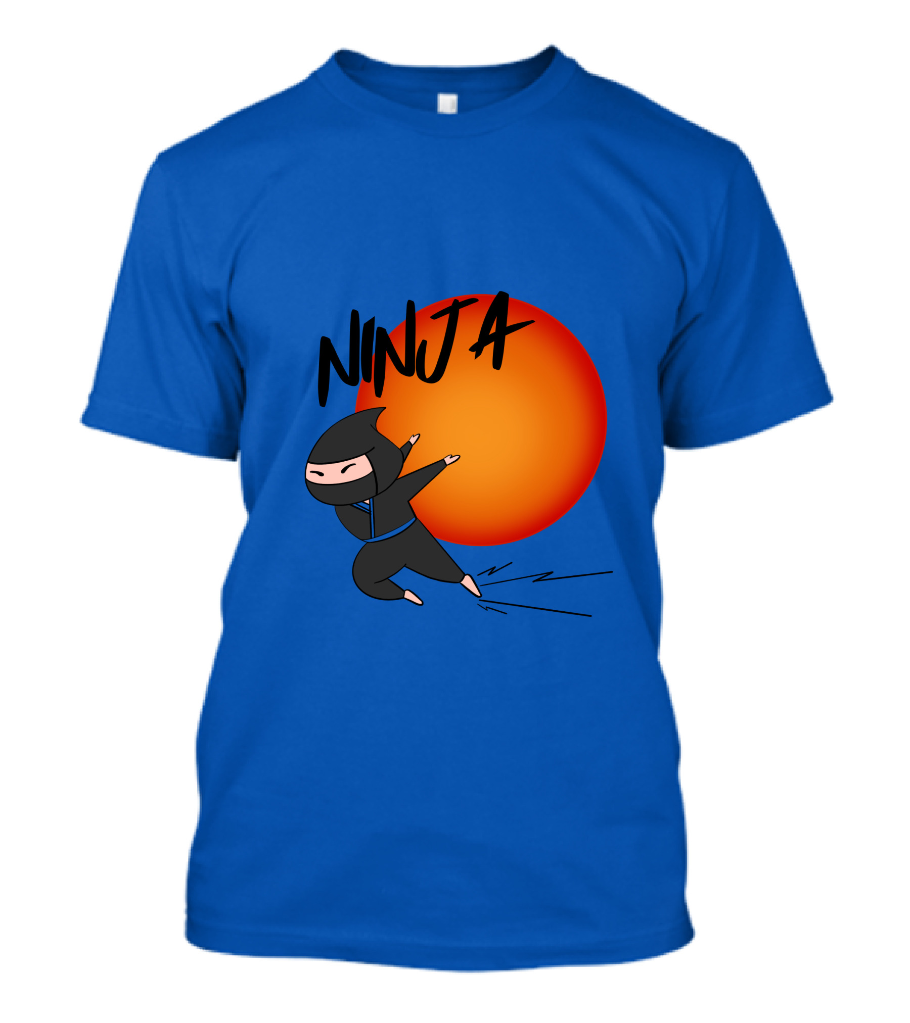 Ninja Anime Sunset Scene T-Shirt