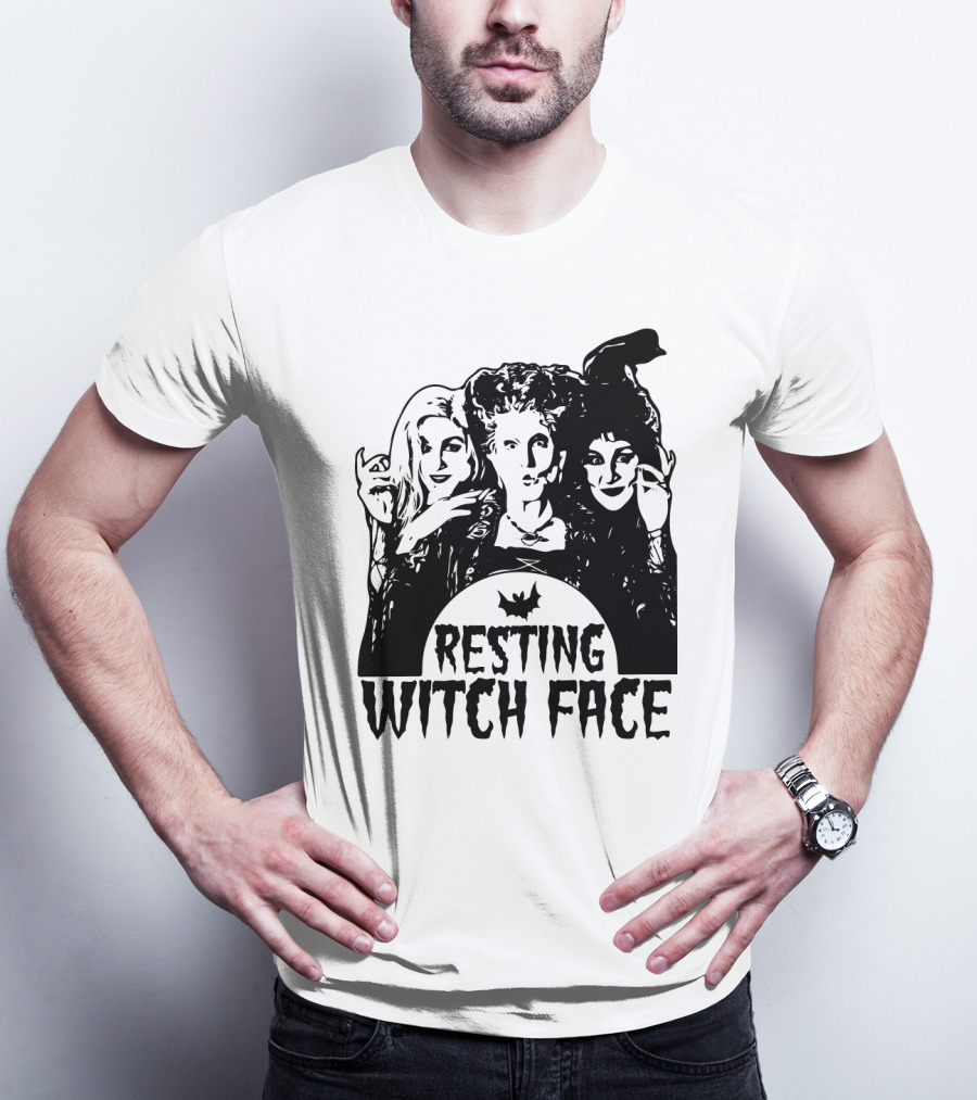 Resting Witch Face Sanderson Sisters Halloween Trio T-Shirt
