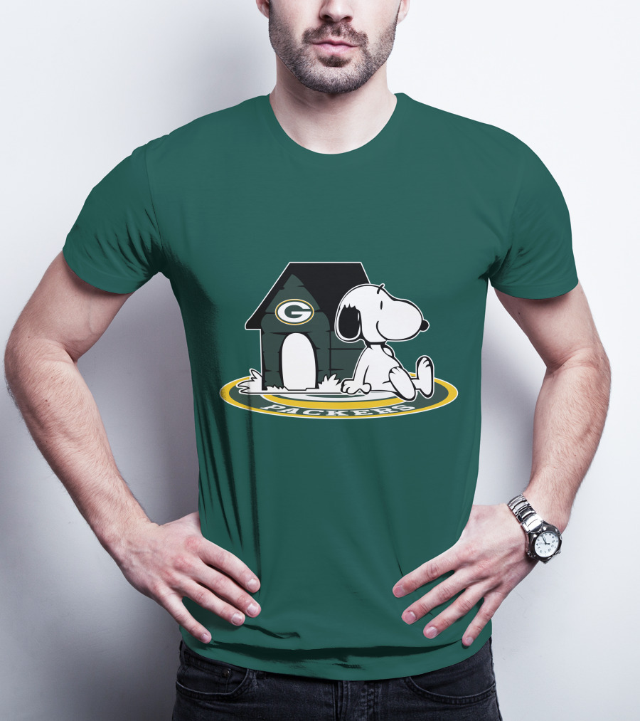 Green Bay Packers Football Fan Now And Forever Peanuts Snoopy T-Shirt