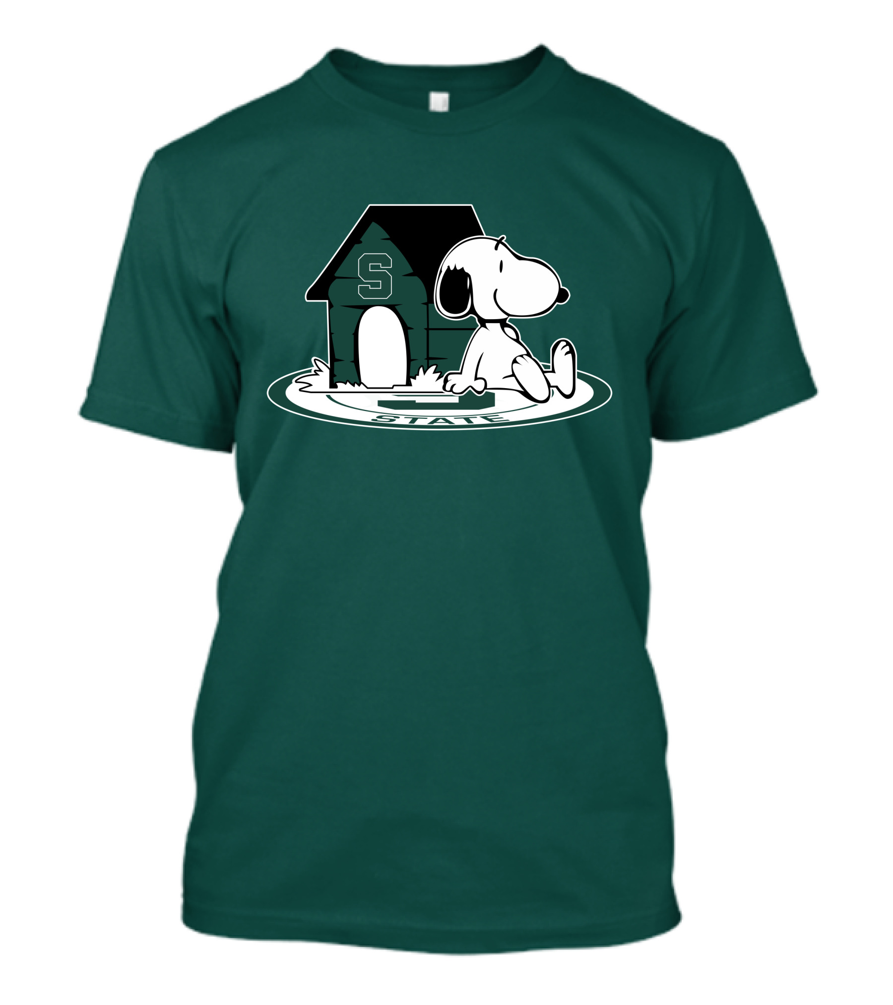 Michigan State Football Snoopy Fan Now And Forever T-Shirt