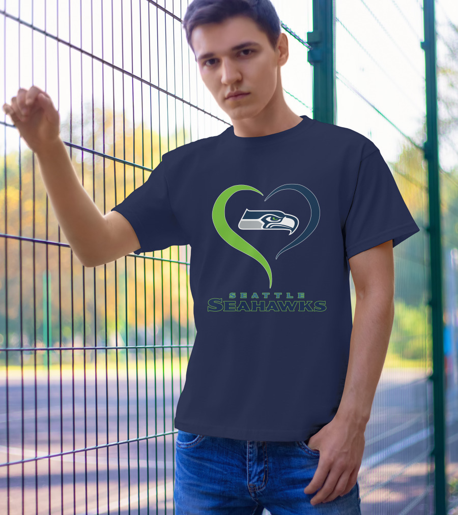 Seattle Seahawks Heart T-Shirt