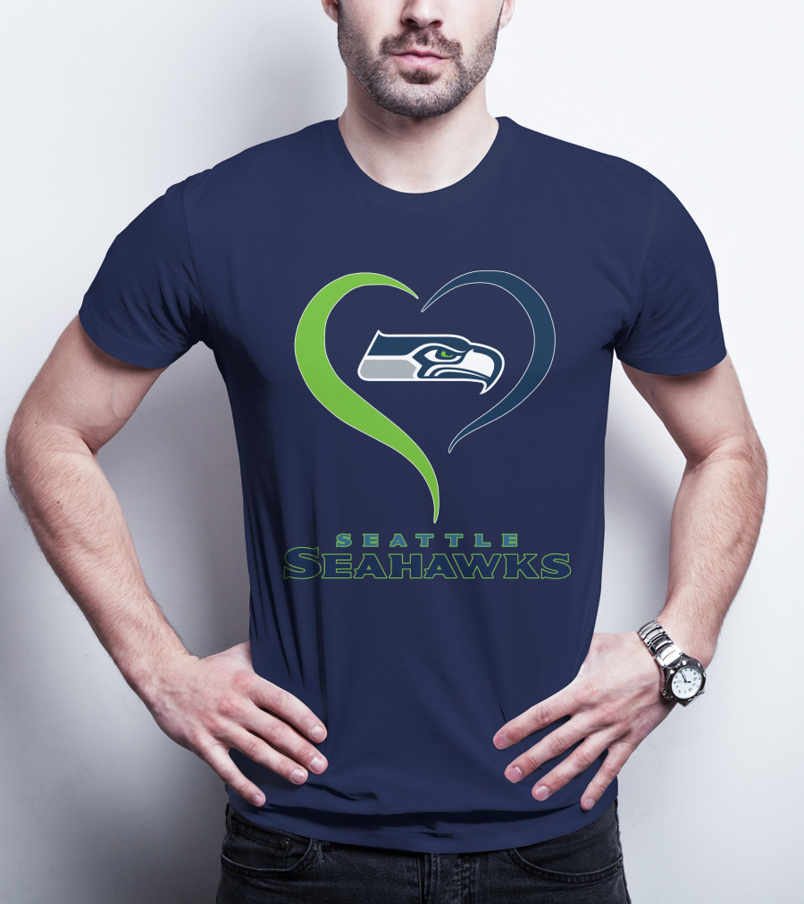 Seattle Seahawks Heart T-Shirt
