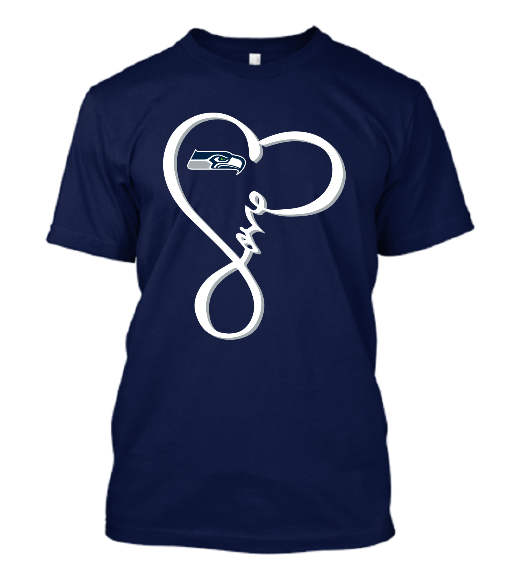 Seattle Seahawks Love Heart T-Shirt