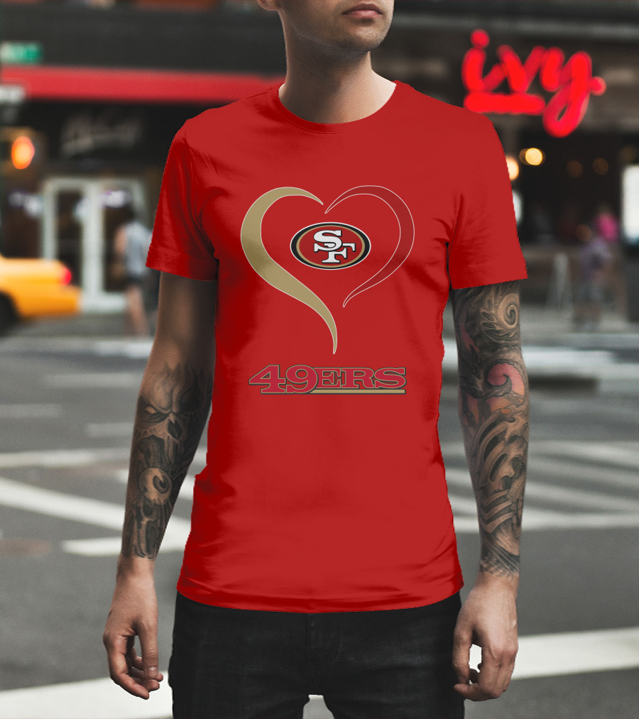 49ers Heart SF T-Shirt