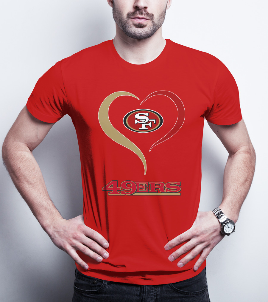 49ers Heart SF T-Shirt