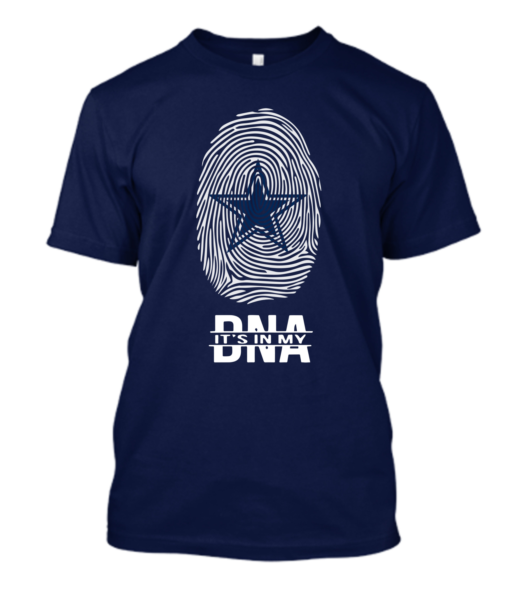 Dallas Cowboys Star It's In My DNA Fingerprint T-Shirt