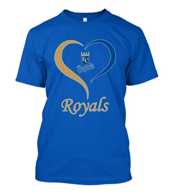 Kansas City Royals Heart Emblem Royals T-Shirt