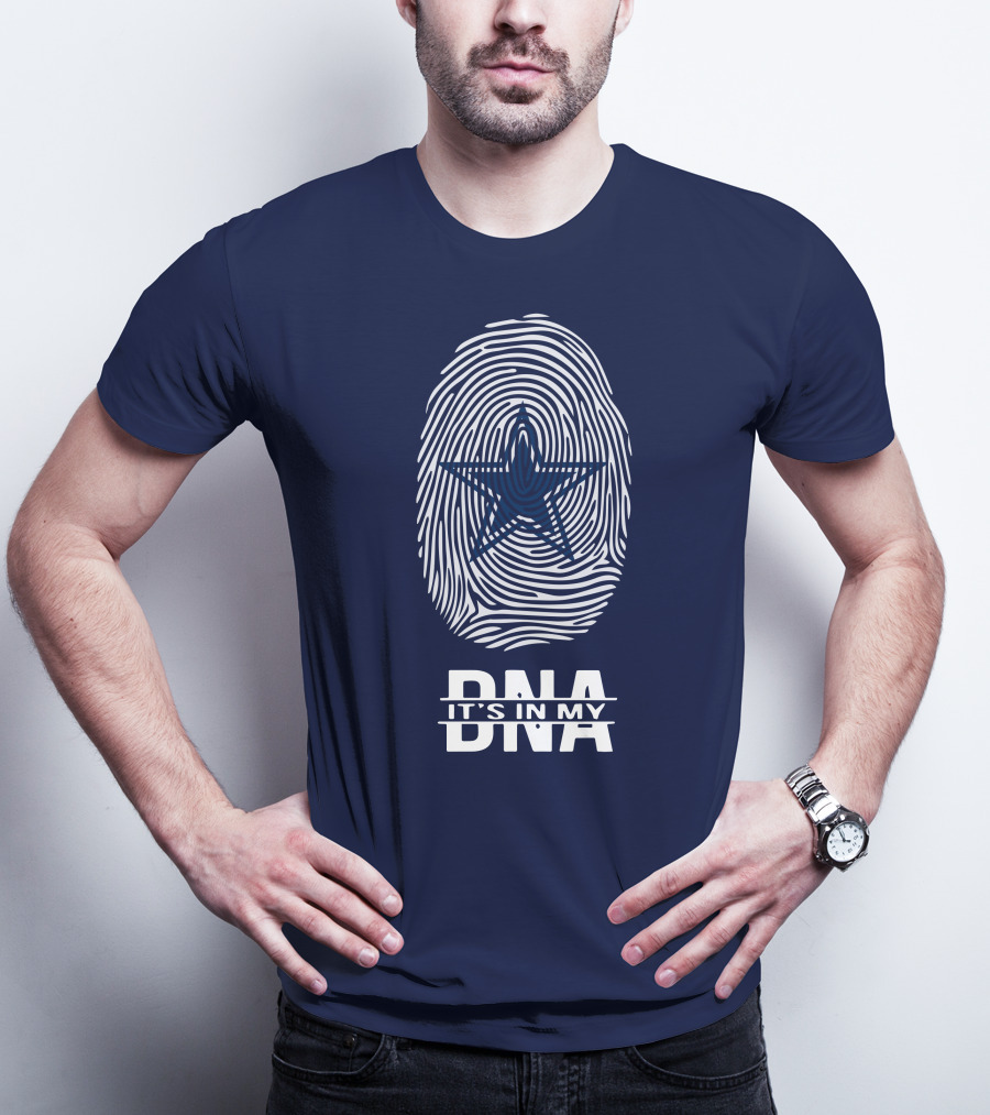 Dallas Cowboys It's In My Dna Fingerprint Star T-Shirt