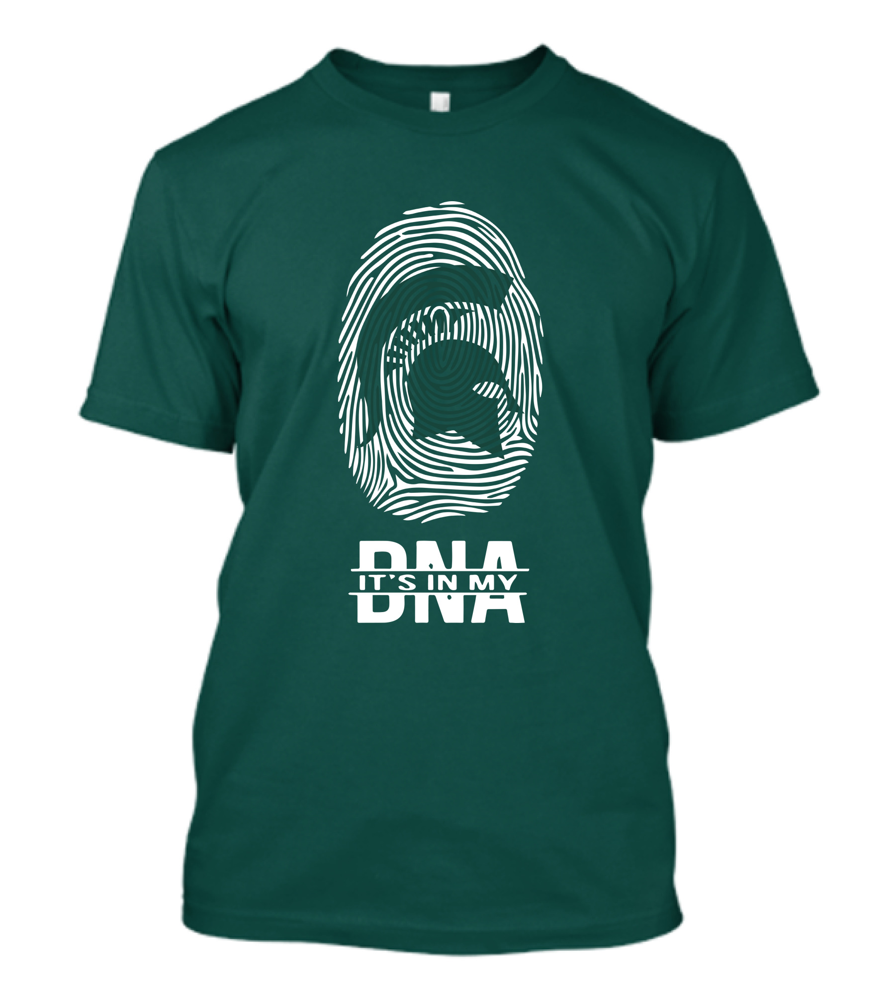Michigan State Spartans Fingerprint It's In My DNA T-Shirt