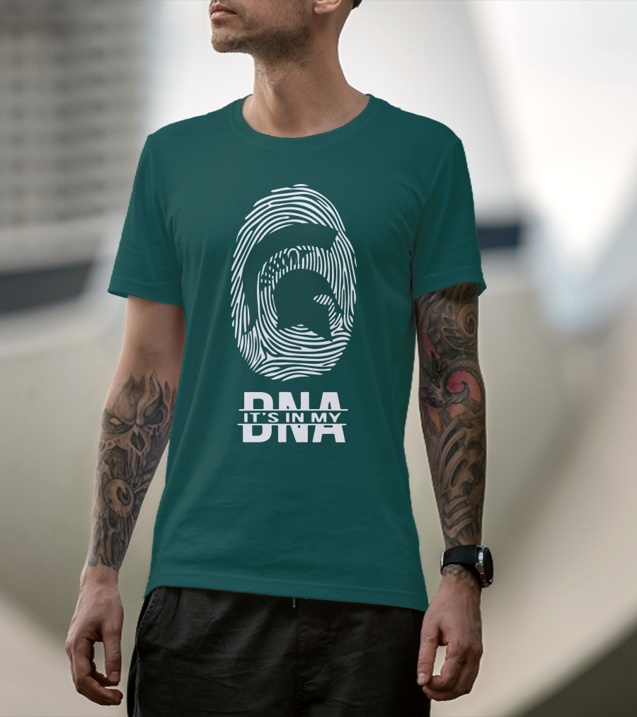 Michigan State Spartans Fingerprint It's In My DNA T-Shirt