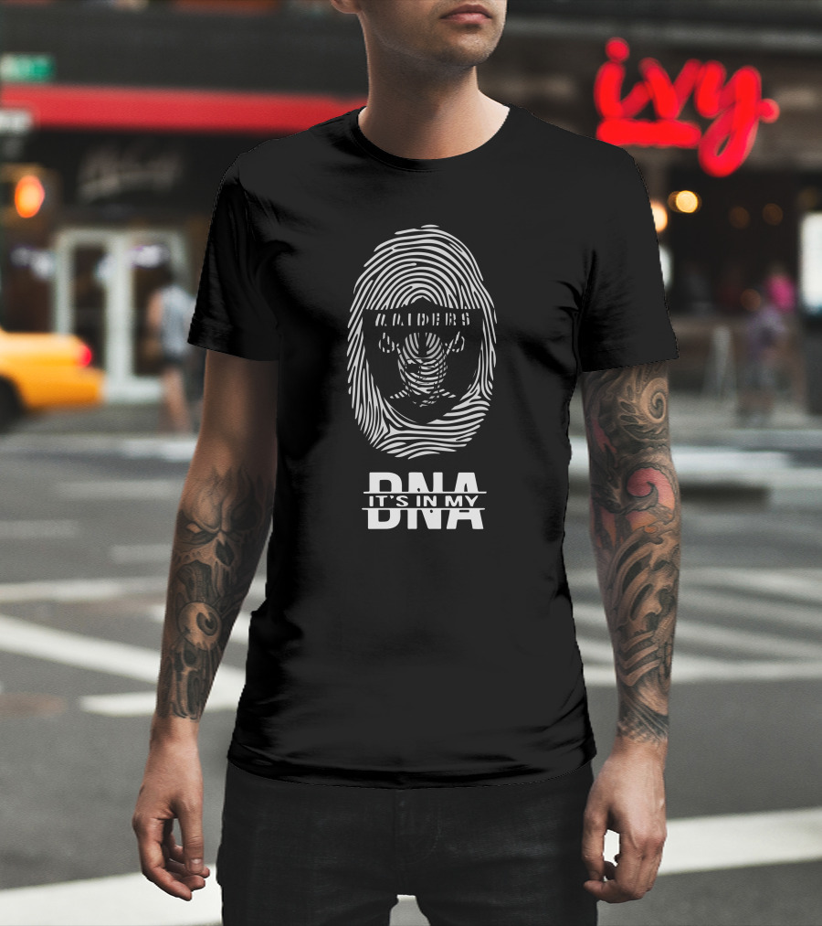 Las Vegas Raiders Fingerprint It's In My DNA T-Shirt