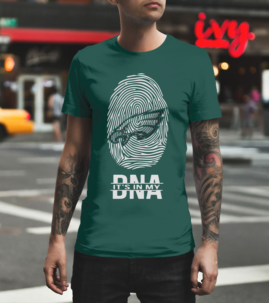 Philadelphia Eagles DNA It's In My DNA Fingerprint T-Shirt