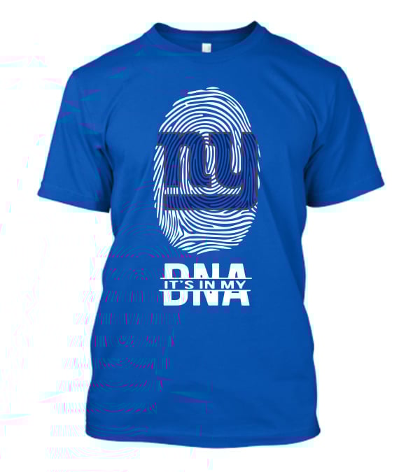 New York Giants Fingerprint Logo It's In My DNA T-Shirt