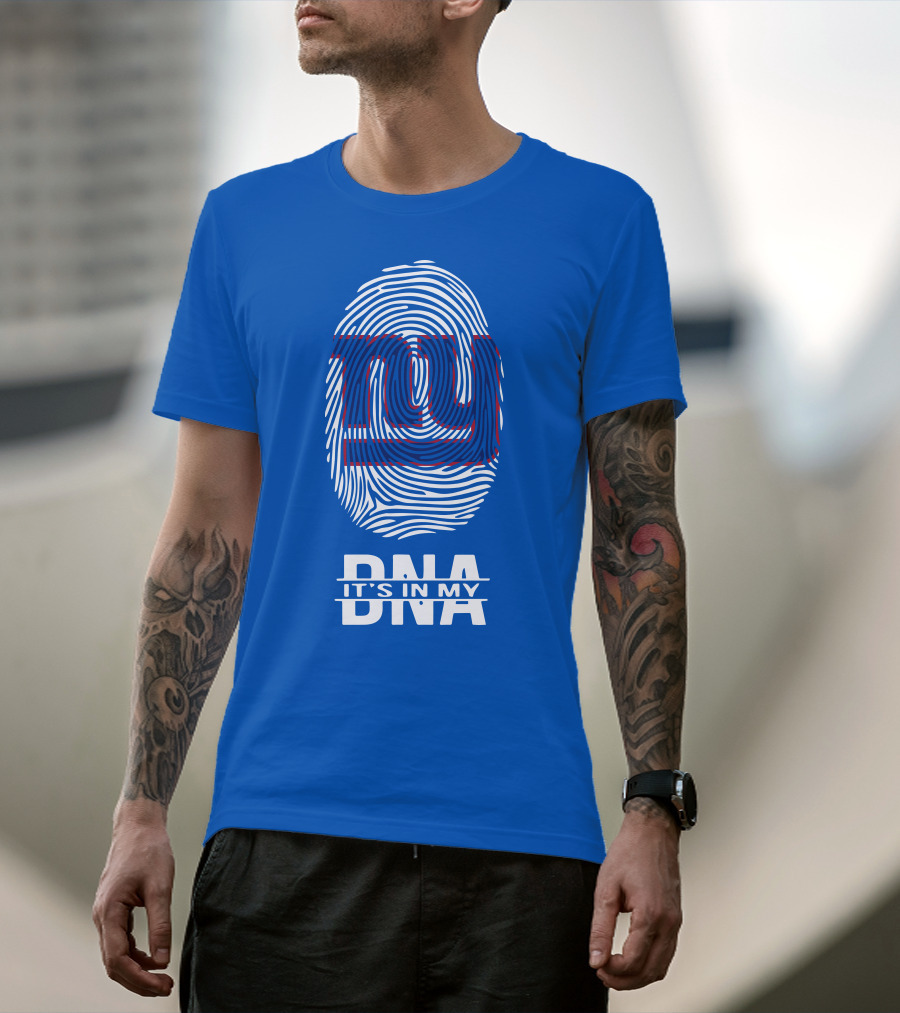 New York Giants Fingerprint Logo It's In My DNA T-Shirt