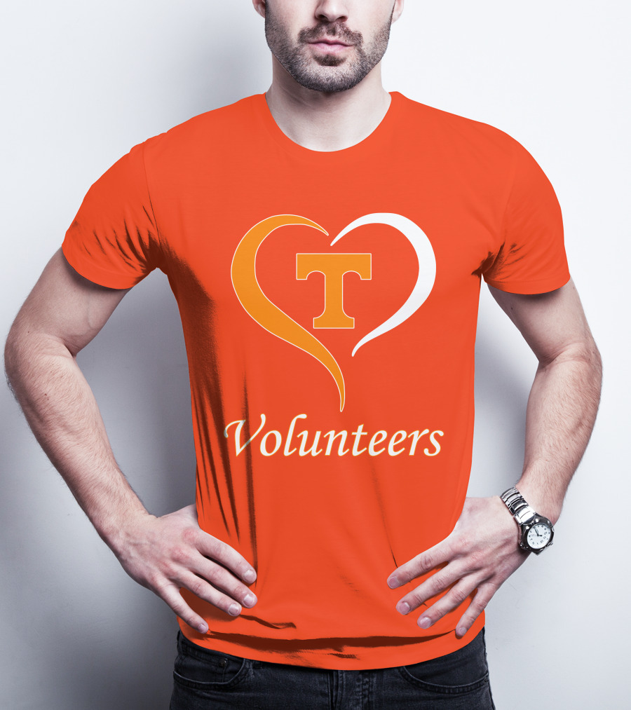 Heart T Tennessee Volunteers T-Shirt