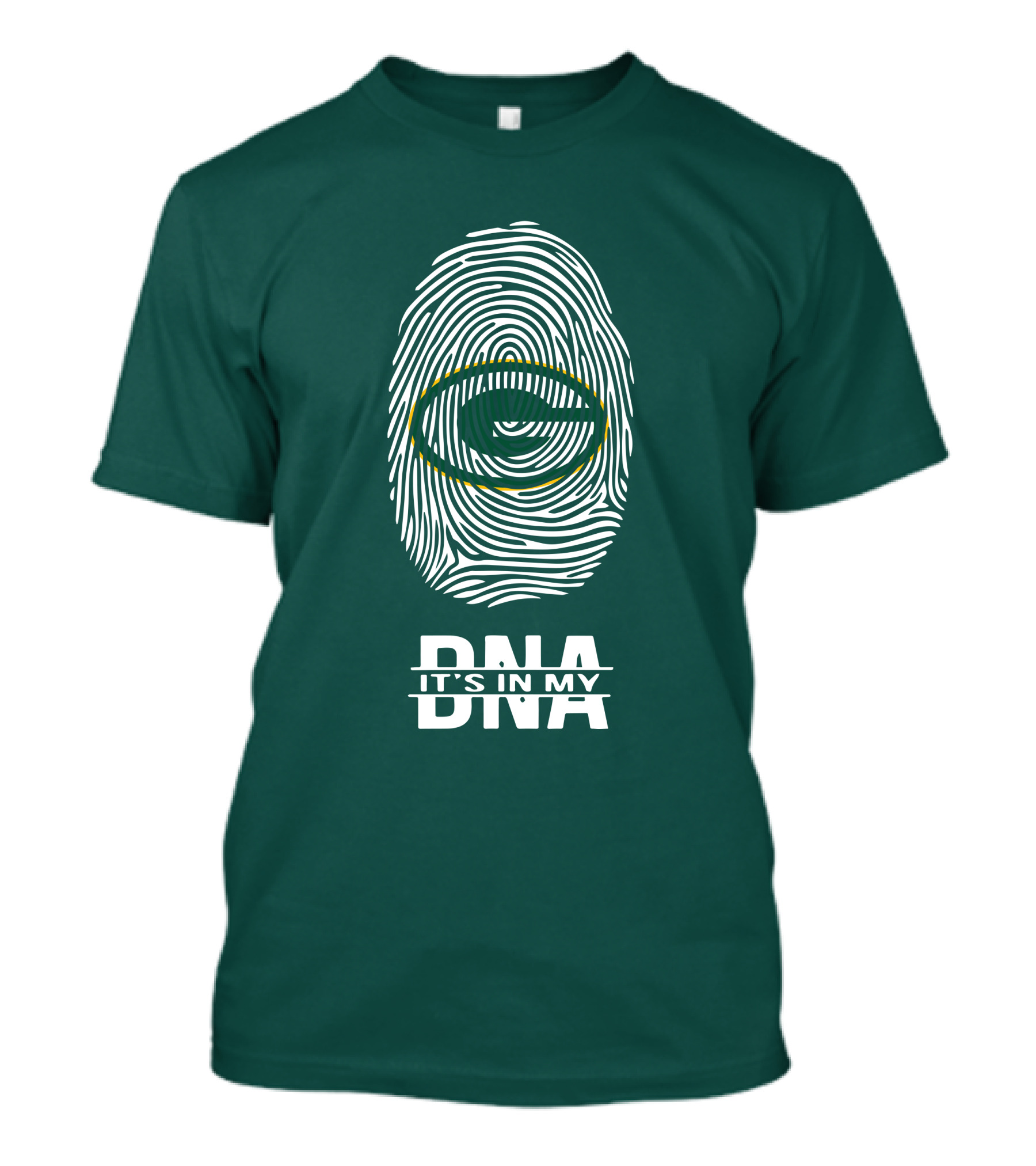 Green Bay Packers DNA It's In My DNA Fingerprint T-Shirt