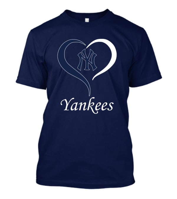 Yankees Heart Logo With NY Yankees Emblem T-Shirt