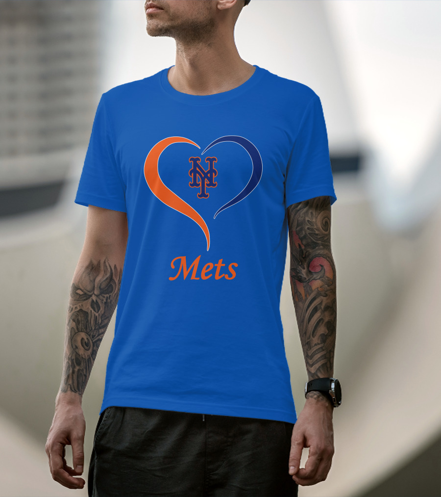 New York Mets Heart Logo Mets T-Shirt