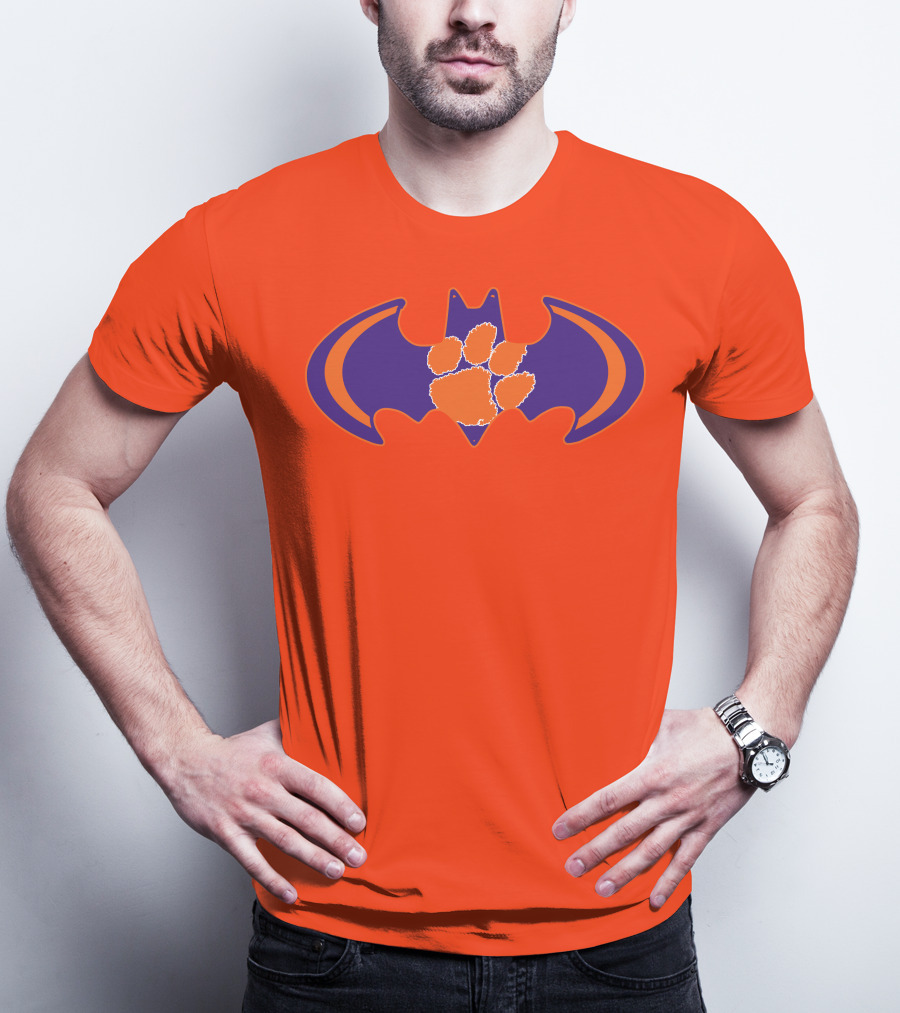 Clemson Tigers Paw Bat T-Shirt
