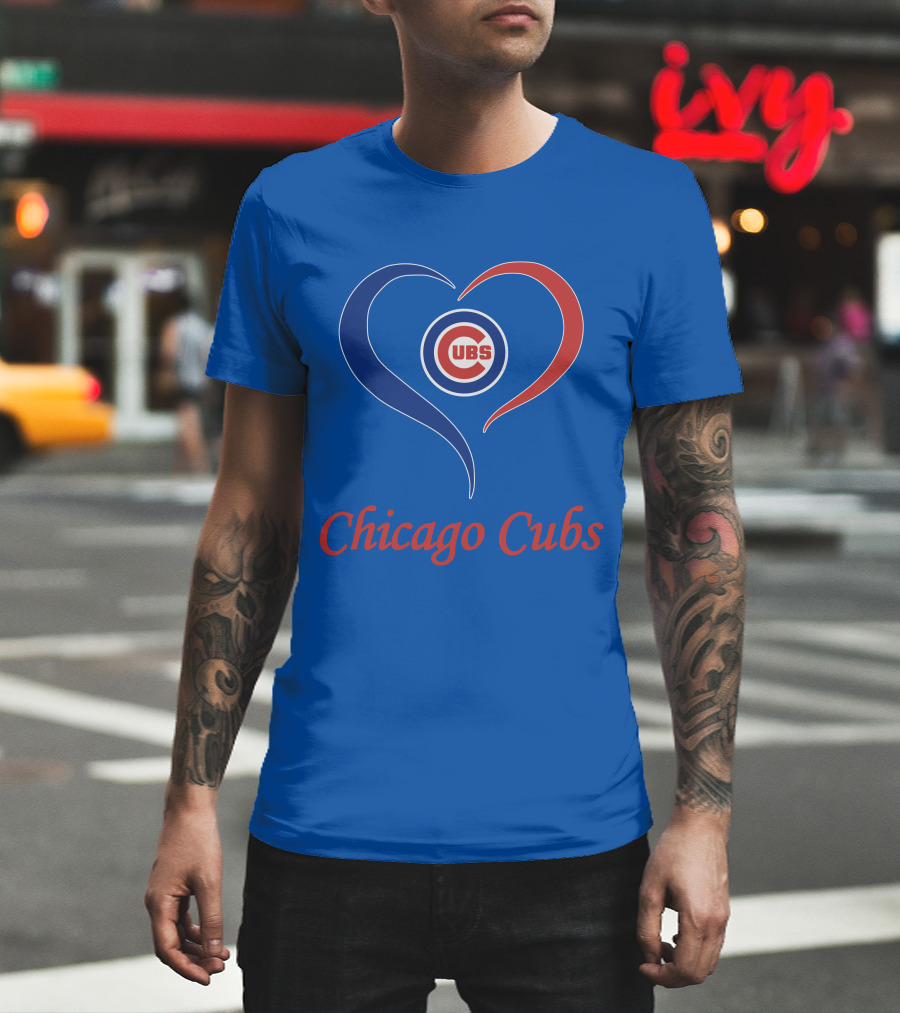 Chicago Cubs Heart Symbol Cubs T-Shirt