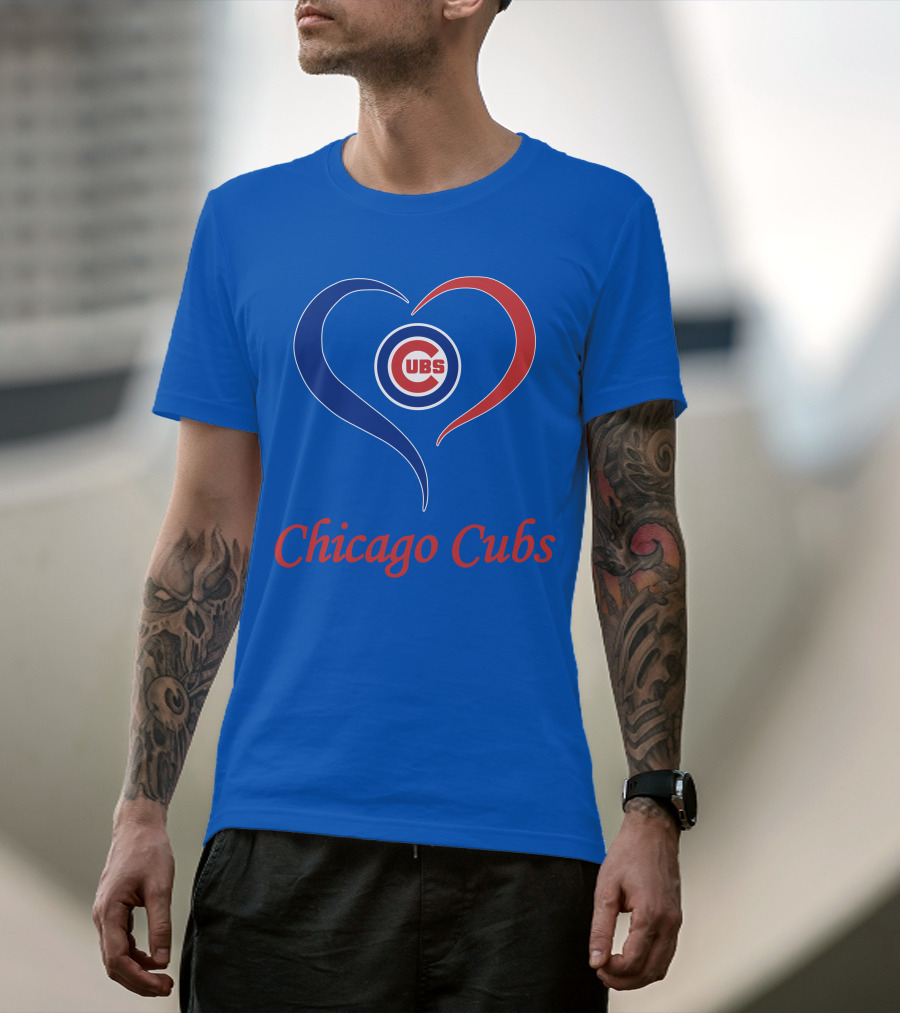 Chicago Cubs Heart Symbol Cubs T-Shirt