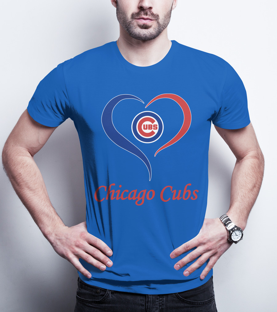 Chicago Cubs Heart Symbol Cubs T-Shirt