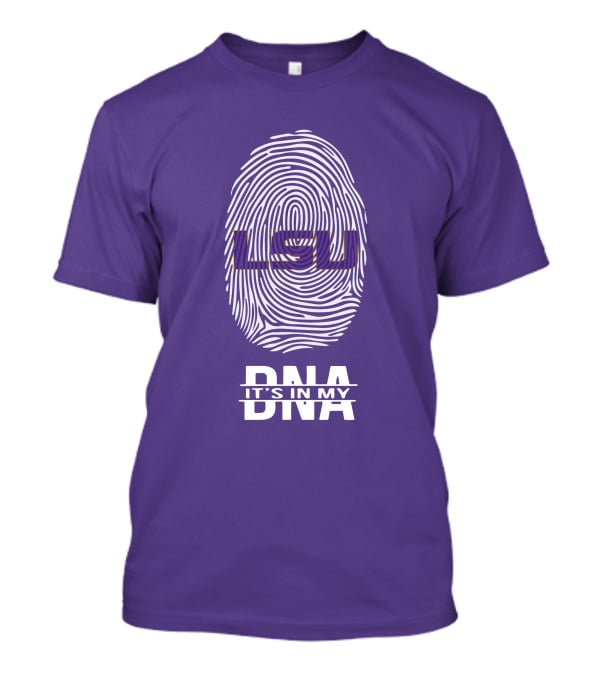 Lsu It's In My Dna Fingerprint Tiger Spirit T-Shirt