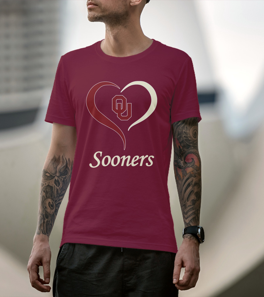 Sooners OU Heart T-Shirt