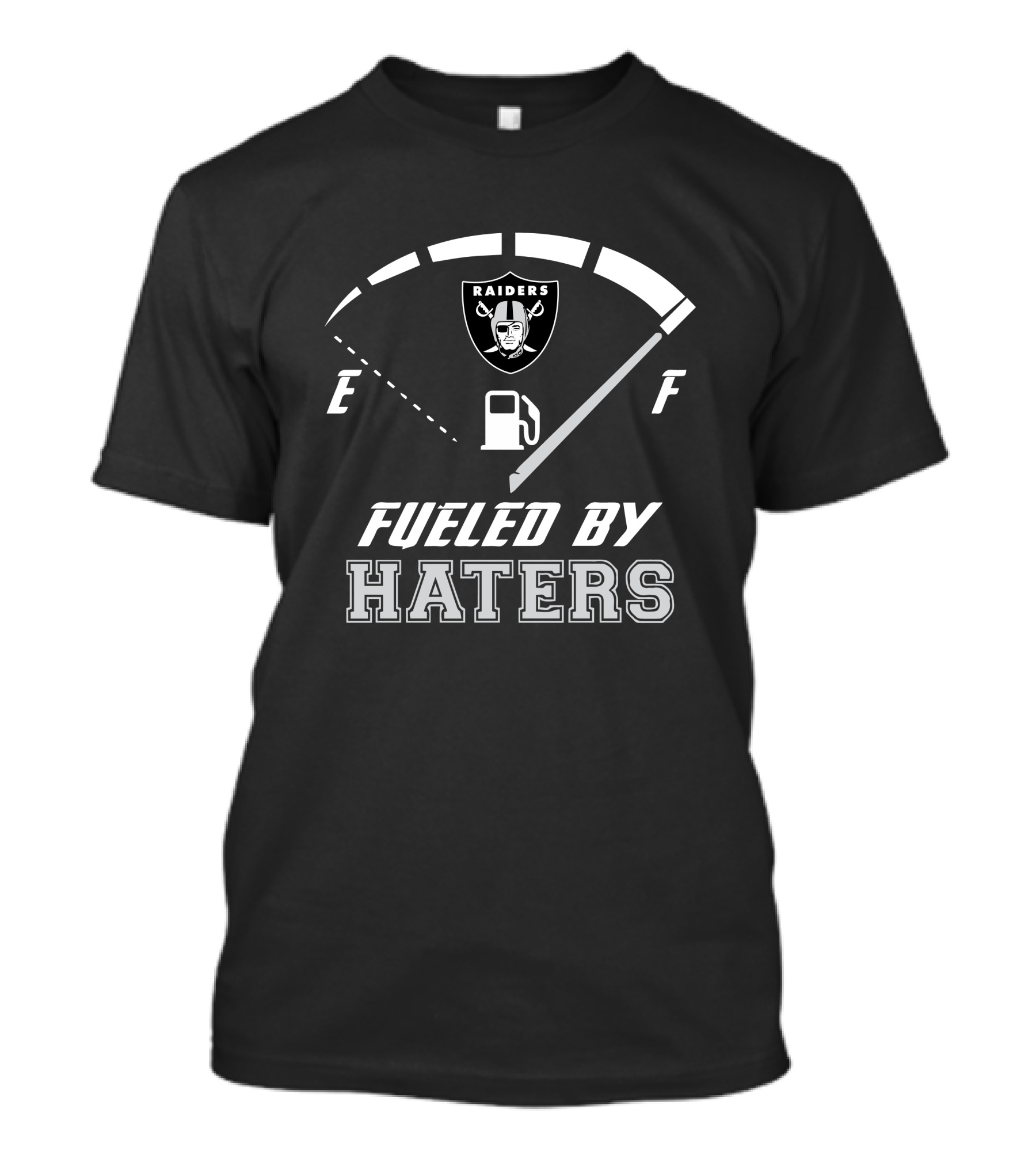 Las Vegas Raiders Fueled By Haters Fuel Gauge T-Shirt