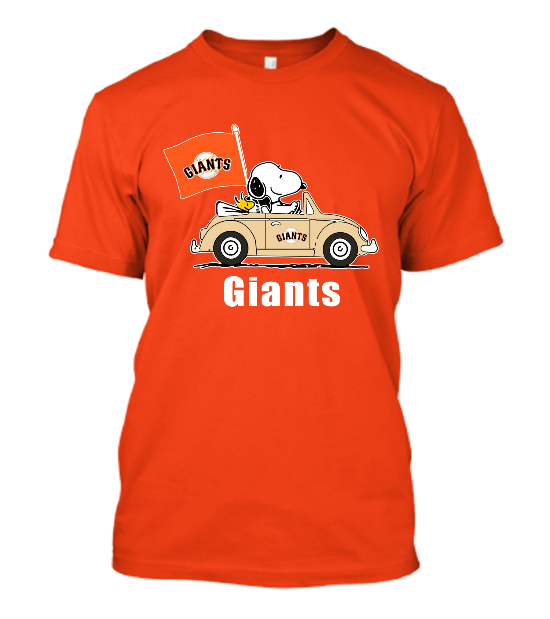 Giants Snoopy Car Adventure T-Shirt