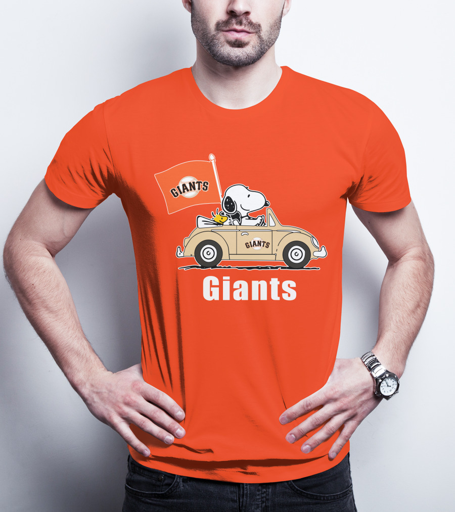 Giants Snoopy Car Adventure T-Shirt