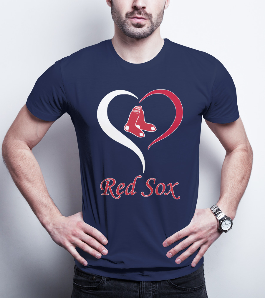 Red Sox Heart Logo Boston Pride T-Shirt